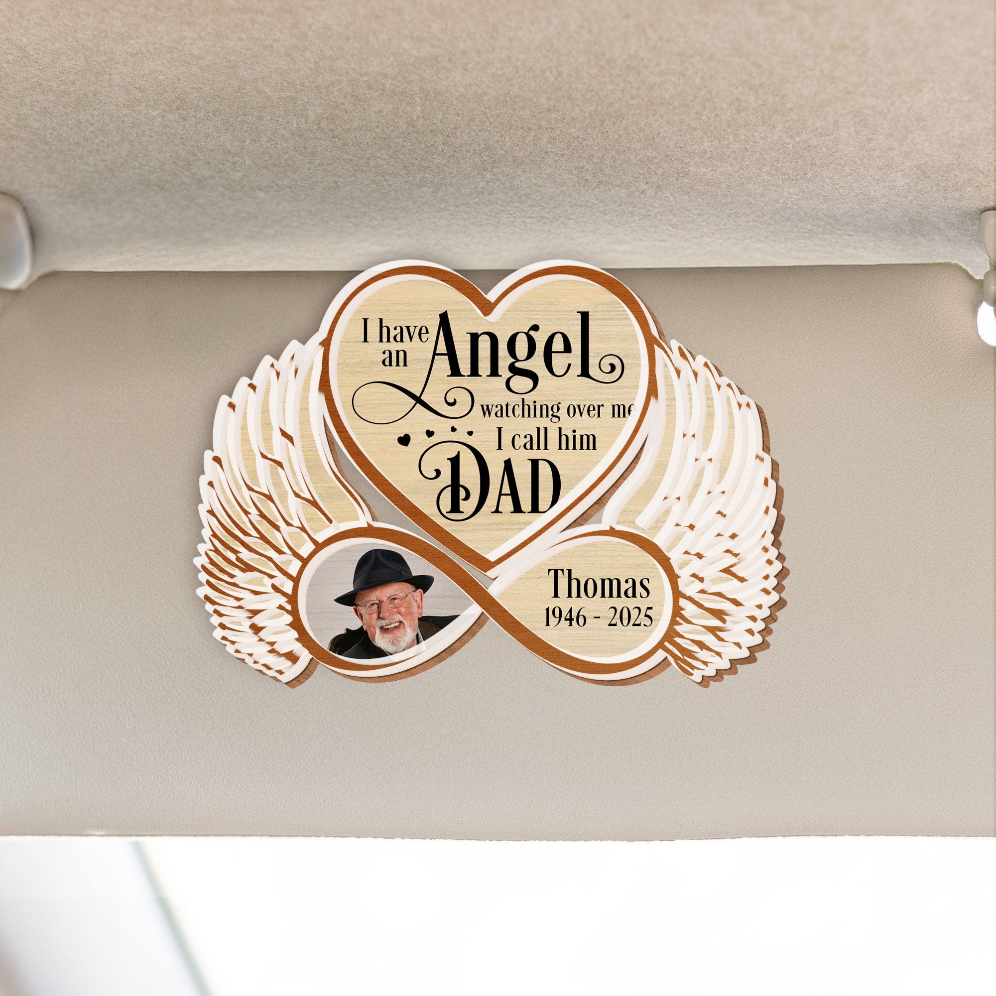 Custom Photo Car Visor Clip, Personalized Memorial Gift, Memorial Sun ...